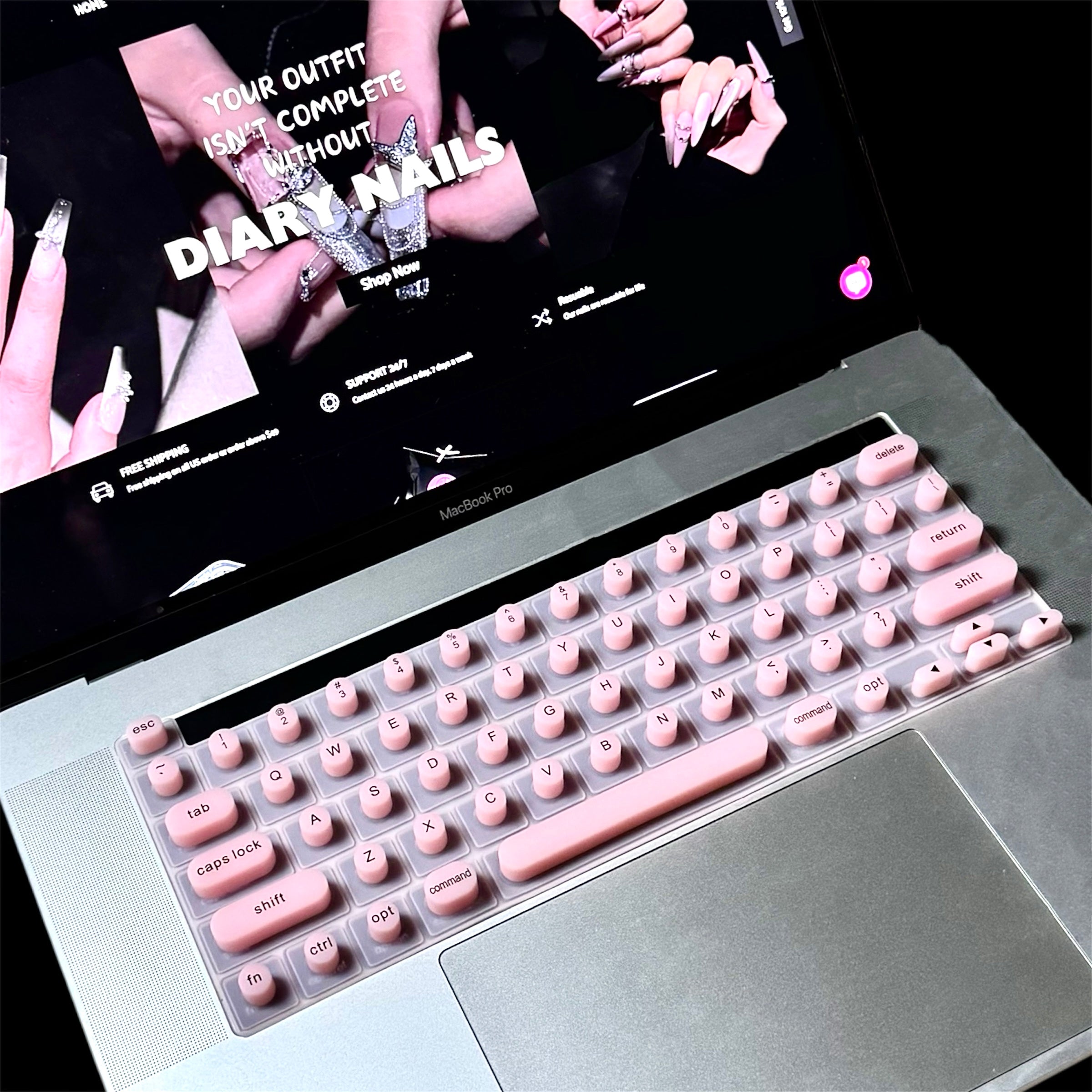 Long Nail-Friendly Keyboard Cover – Diary Nails