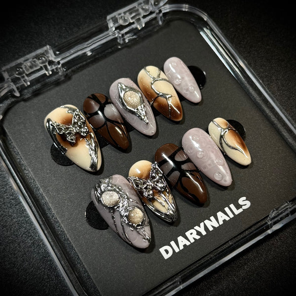 Diary Nails: Press on Nails